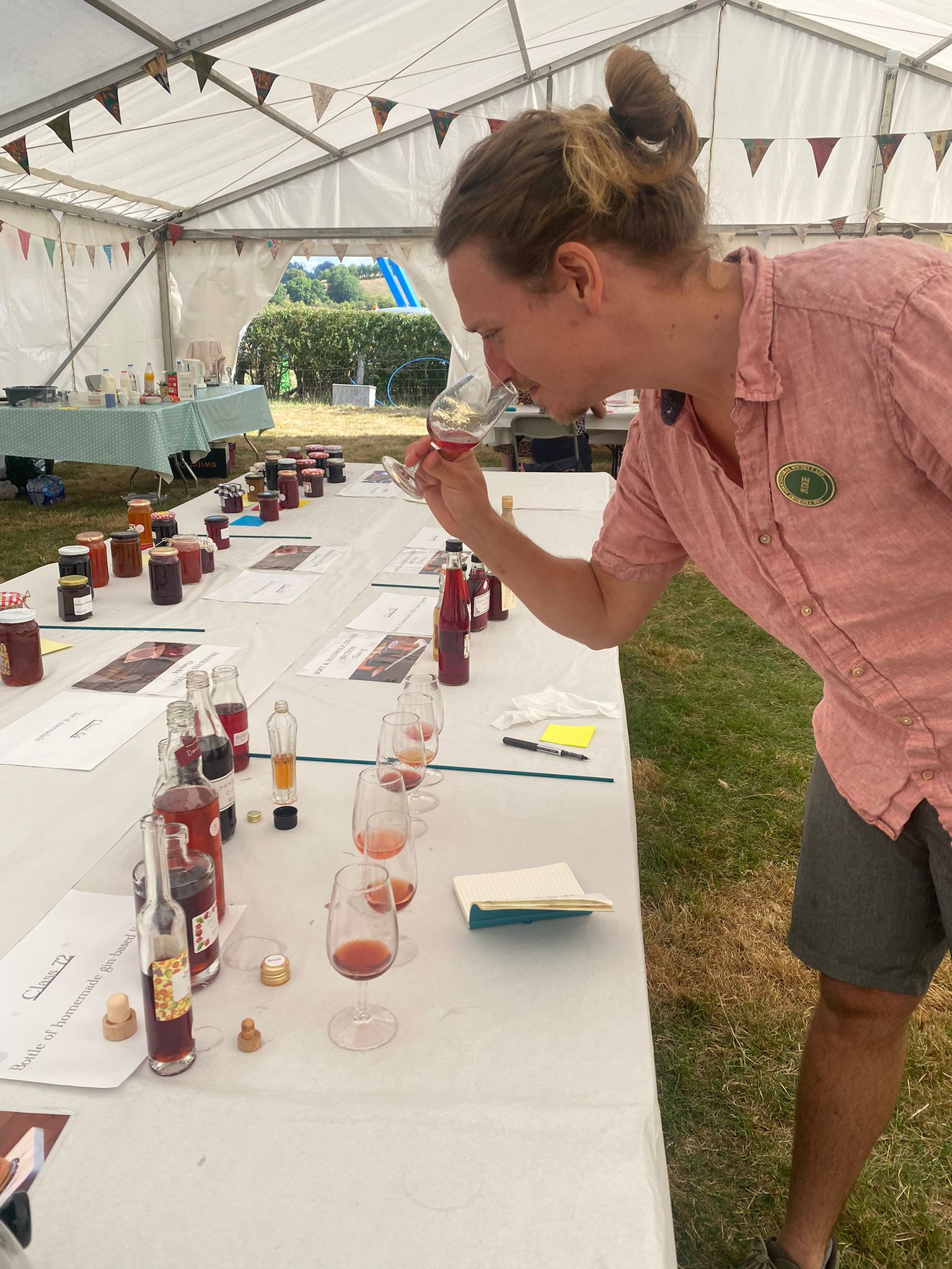 Wine Judging is Underway… - Tenbury Countryside Show